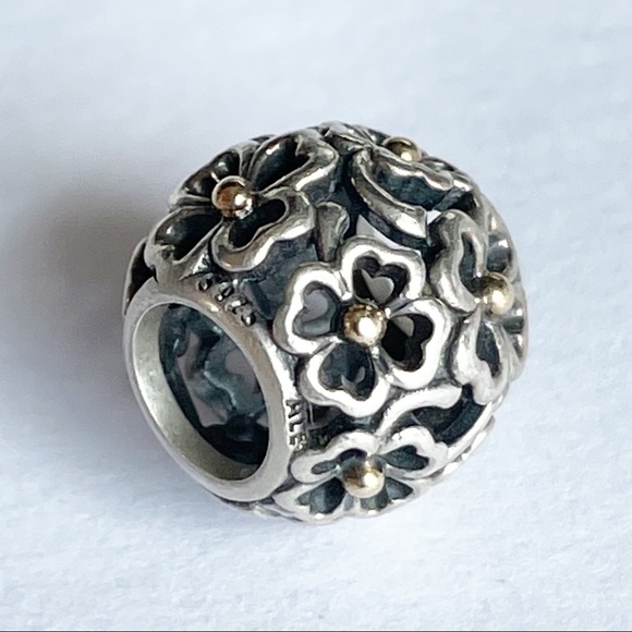 Pandora | Jewelry | Rare Pandora Evening Floral Charm W4k Details ...